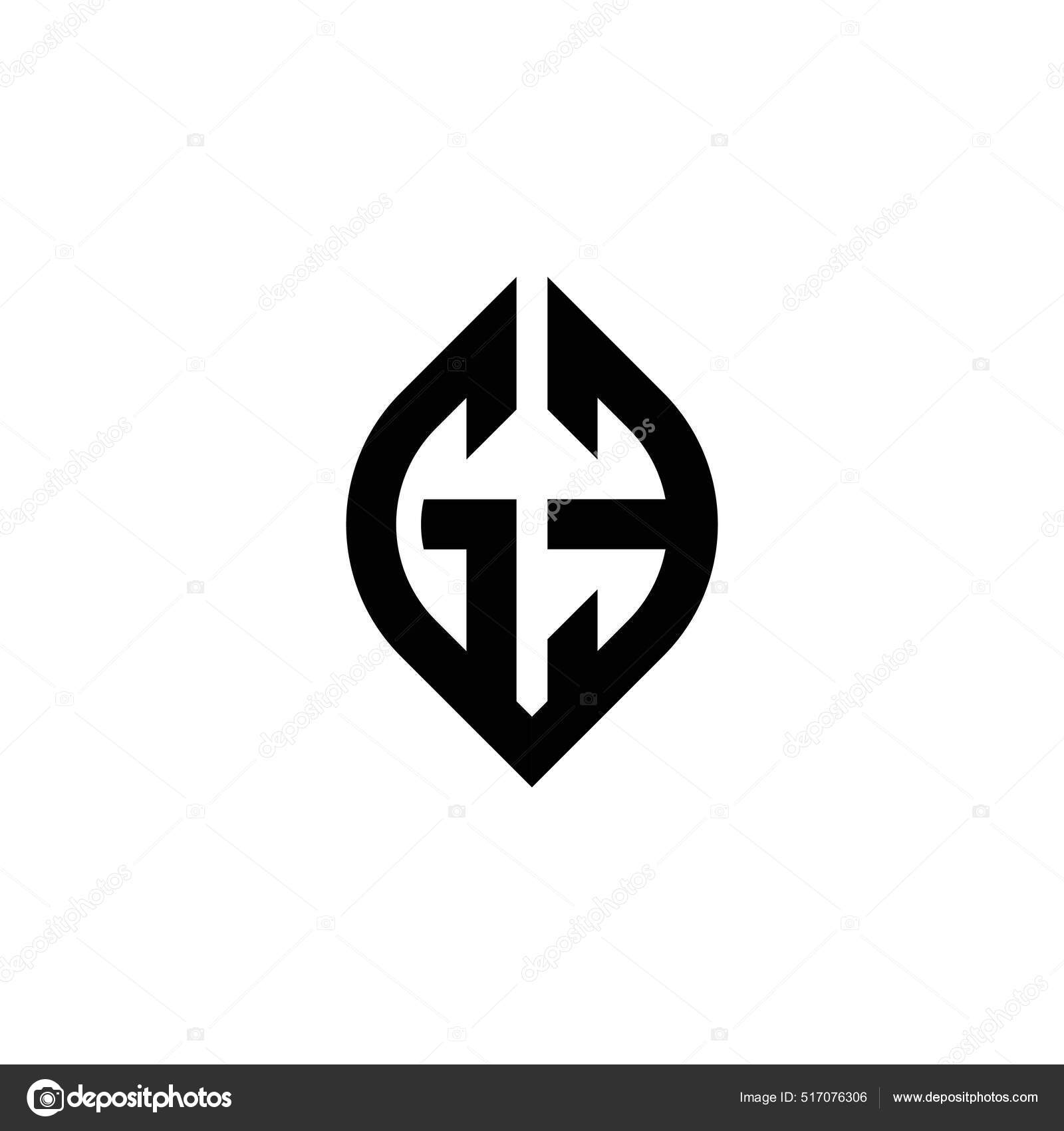 Monogram Logo Letter Simple Continued Shape Style Geometric Design Template Stock Vector Image ...