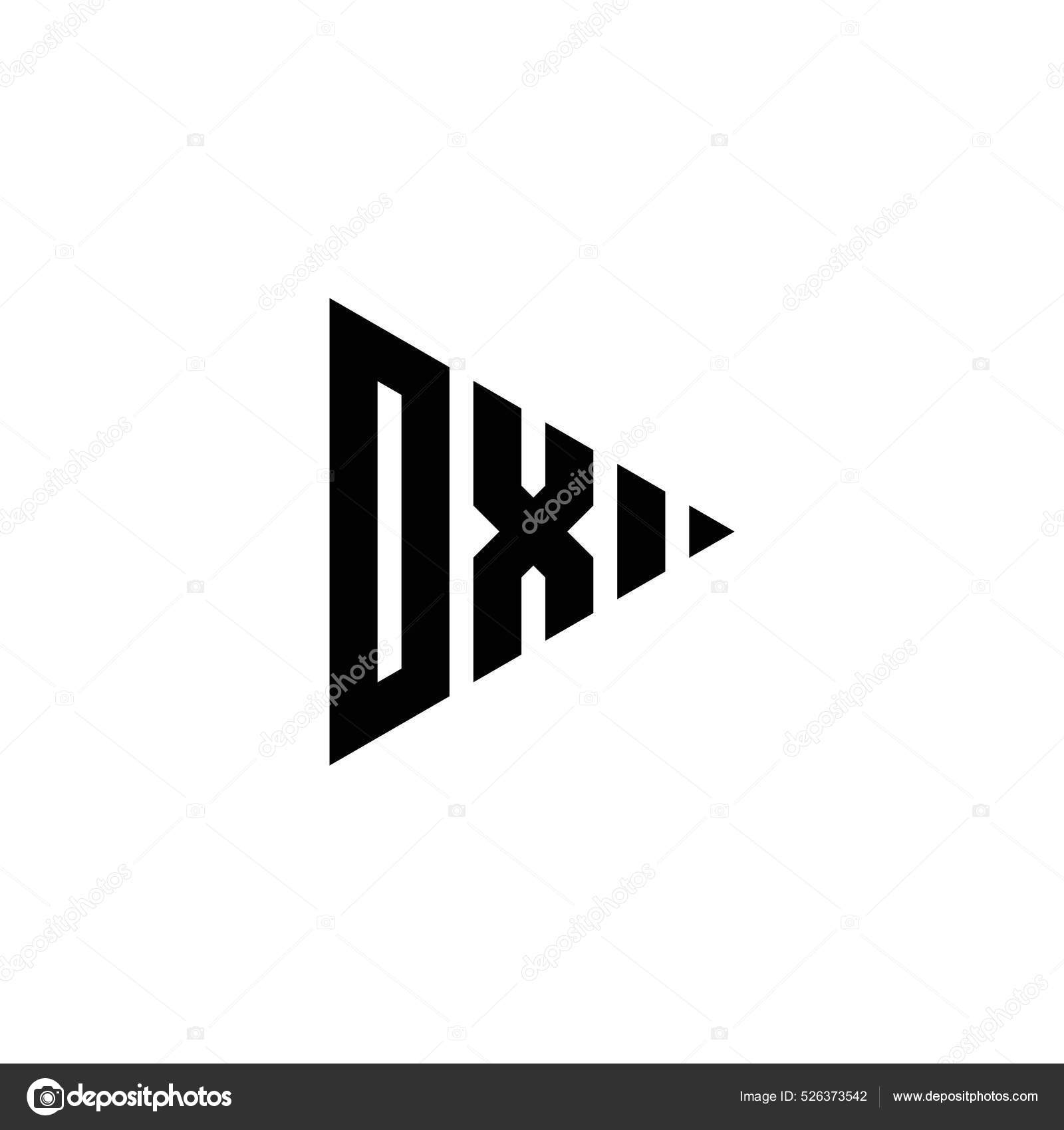 Monogram Logo Letter Triangle Play Button Shape Style Isolated Background Stock Vector Image by ...