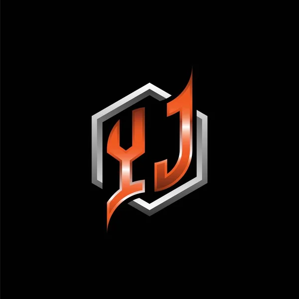 Yj initial imágenes de stock de arte vectorial | Depositphotos