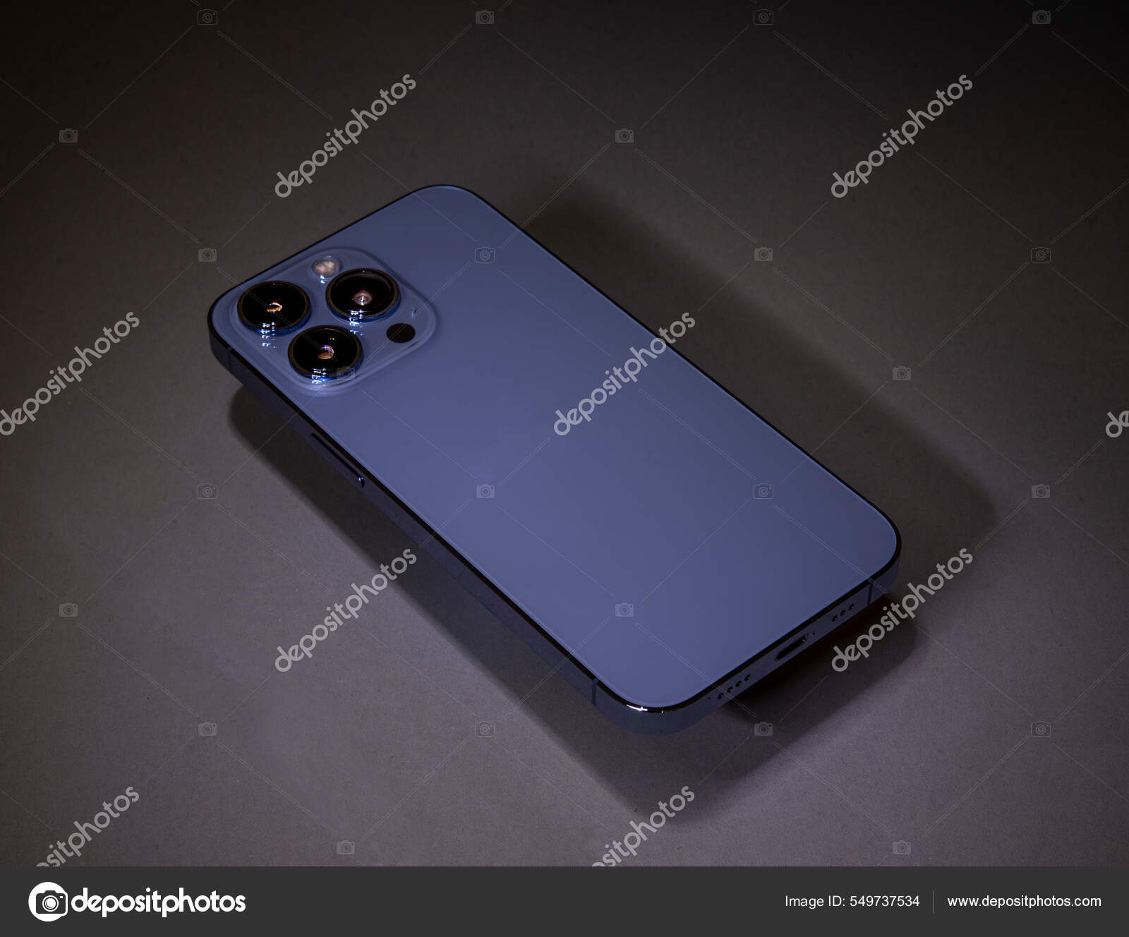 Back Side View Smartphone Cameras Isolated Background Stock Photo by ...