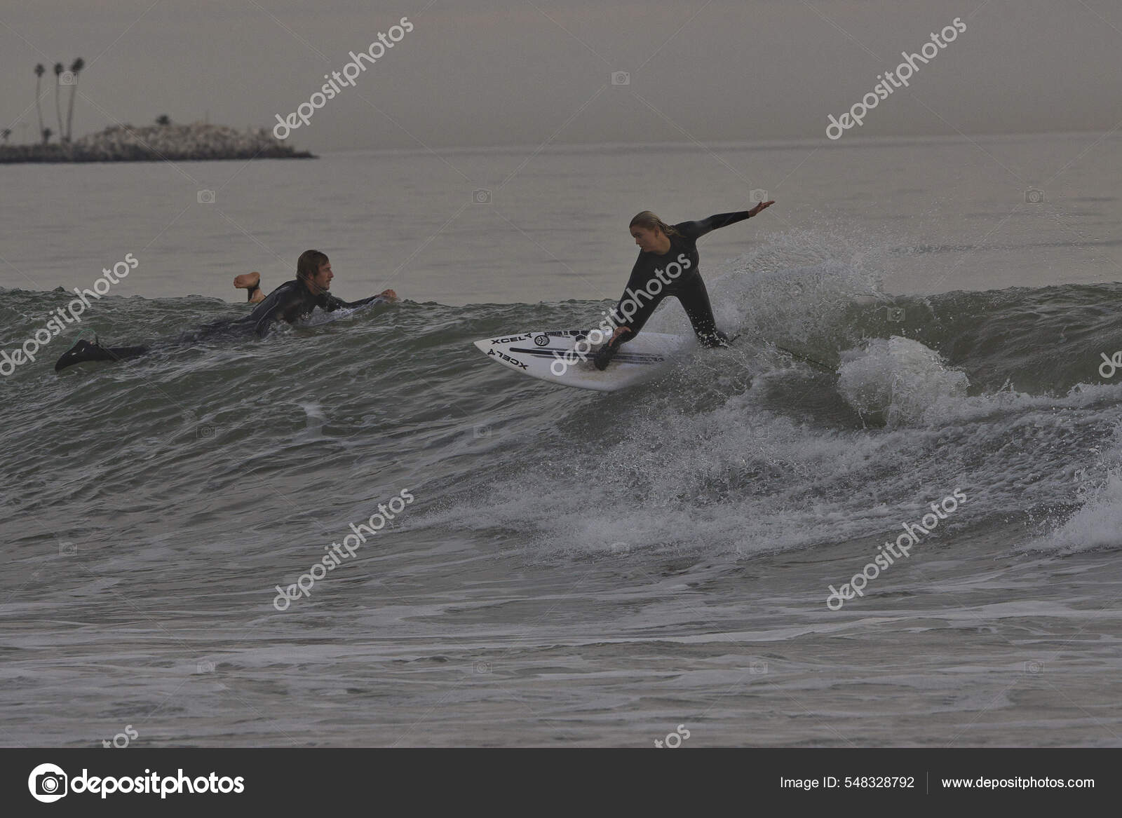 Big Waves Rincon Point California — Stock Editorial Photo © surfphoto ...