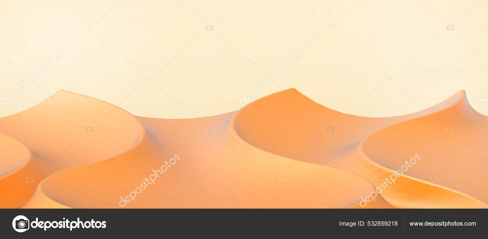 Abstract Desert Background Surreal Desert Dunes Mountains Landscape ...