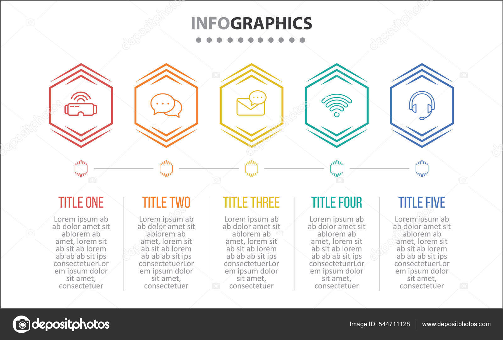 Vector Infographic Design Icons Options Steps Process Diagram Flow ...