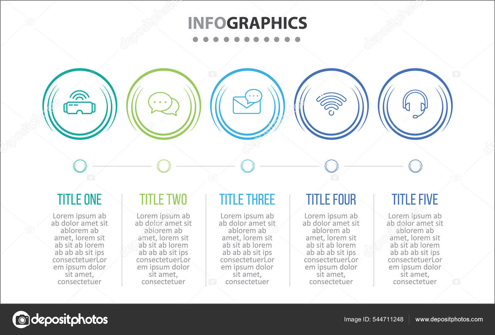 Vector Infographic Design Icons Options Steps Process Diagram Flow ...