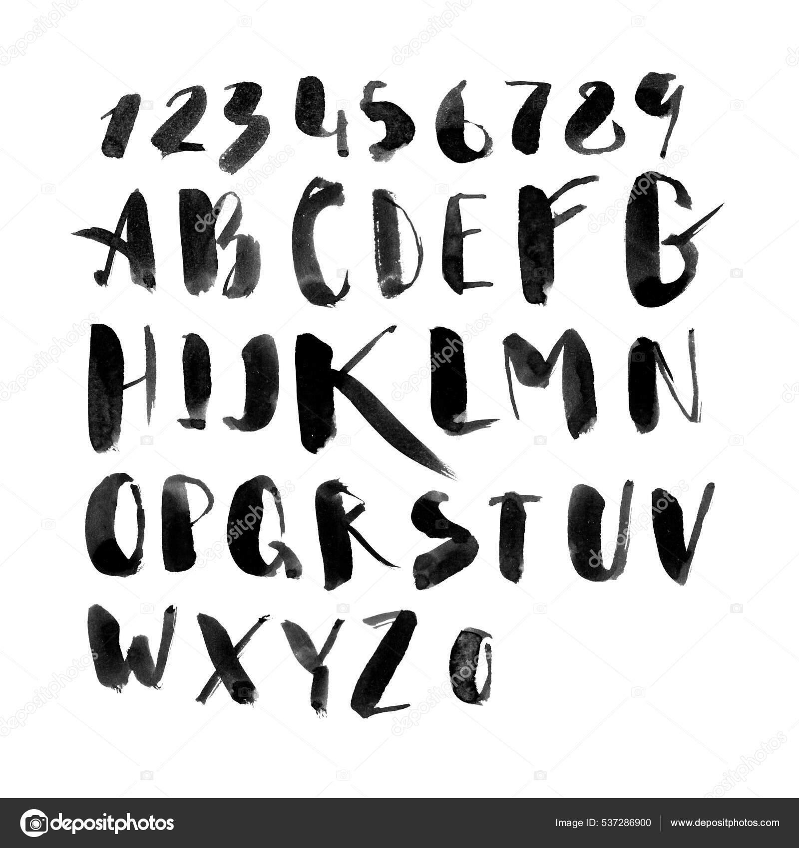 Calligraphy Alphabet Numbers - Infoupdate.org