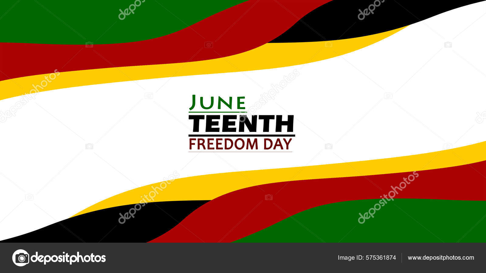 Juneteenth Freedom Day Abstract Background Annual American Holiday ...