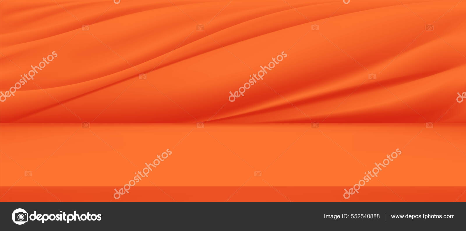 Orange Red Silk Background Design Catalog Product Advertising Stock ...