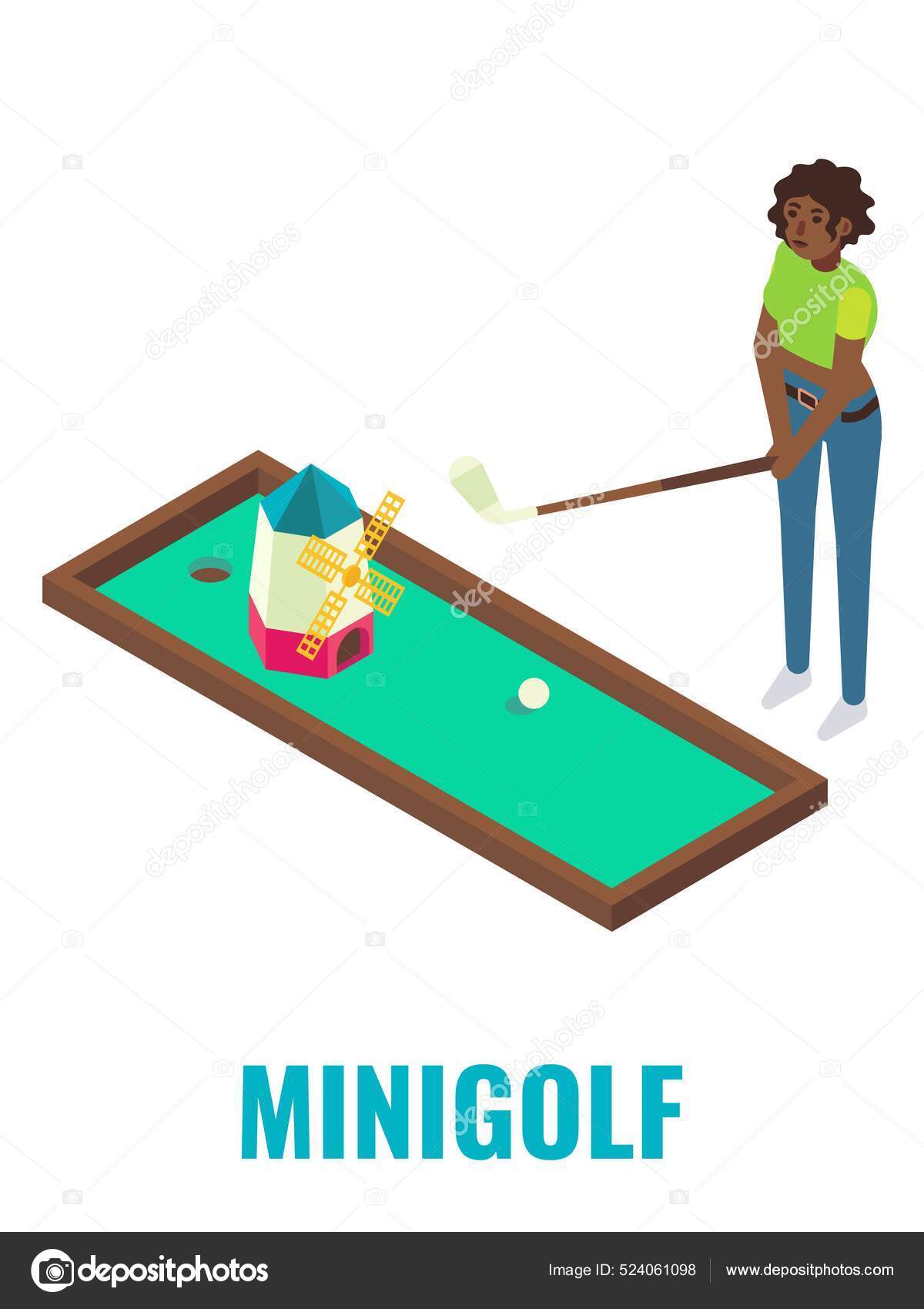 Miniature Golf Animation Pictures