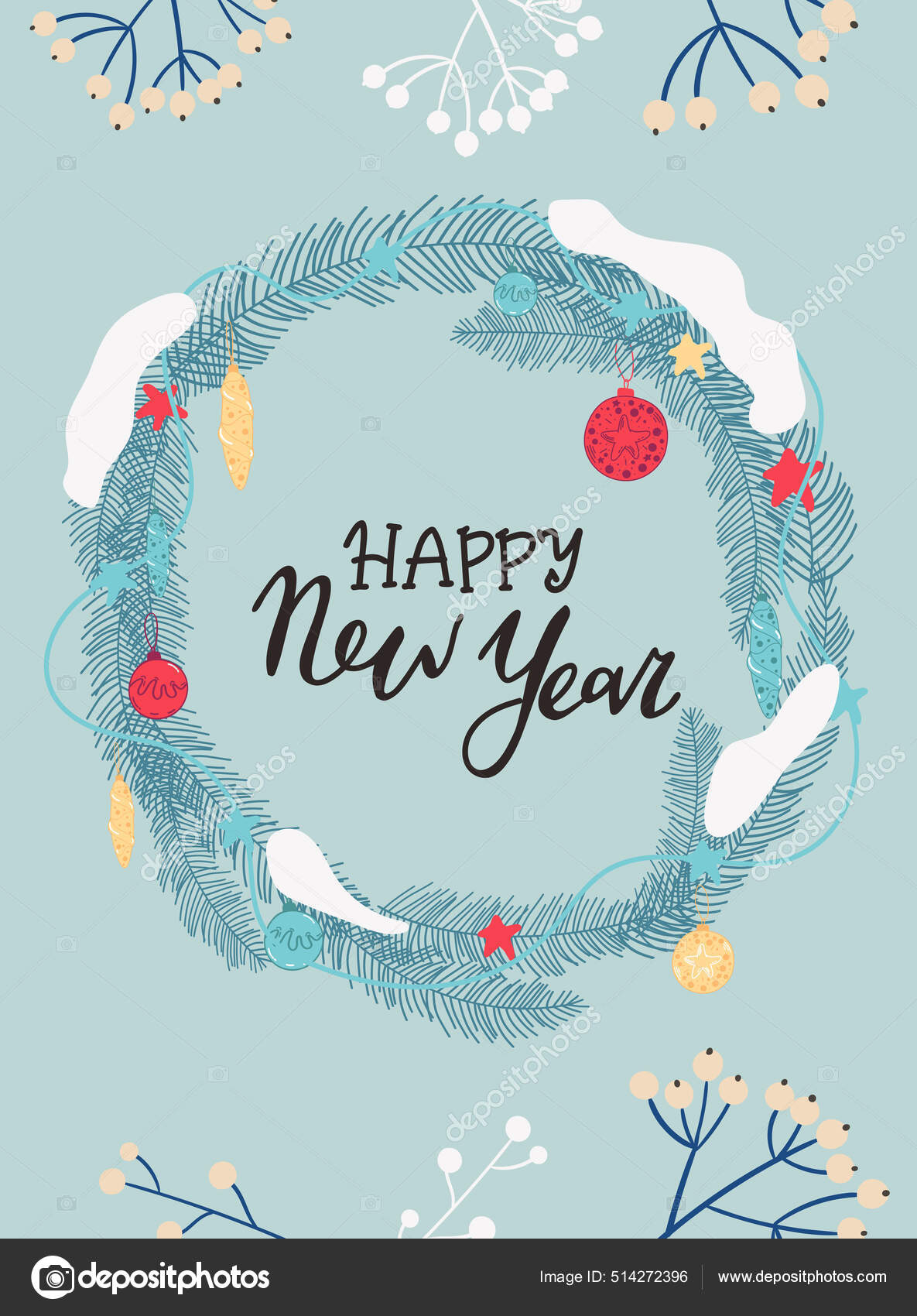 Clipart Feriefest Akvarel Skandinavisk Jul Nisser Juledekoration