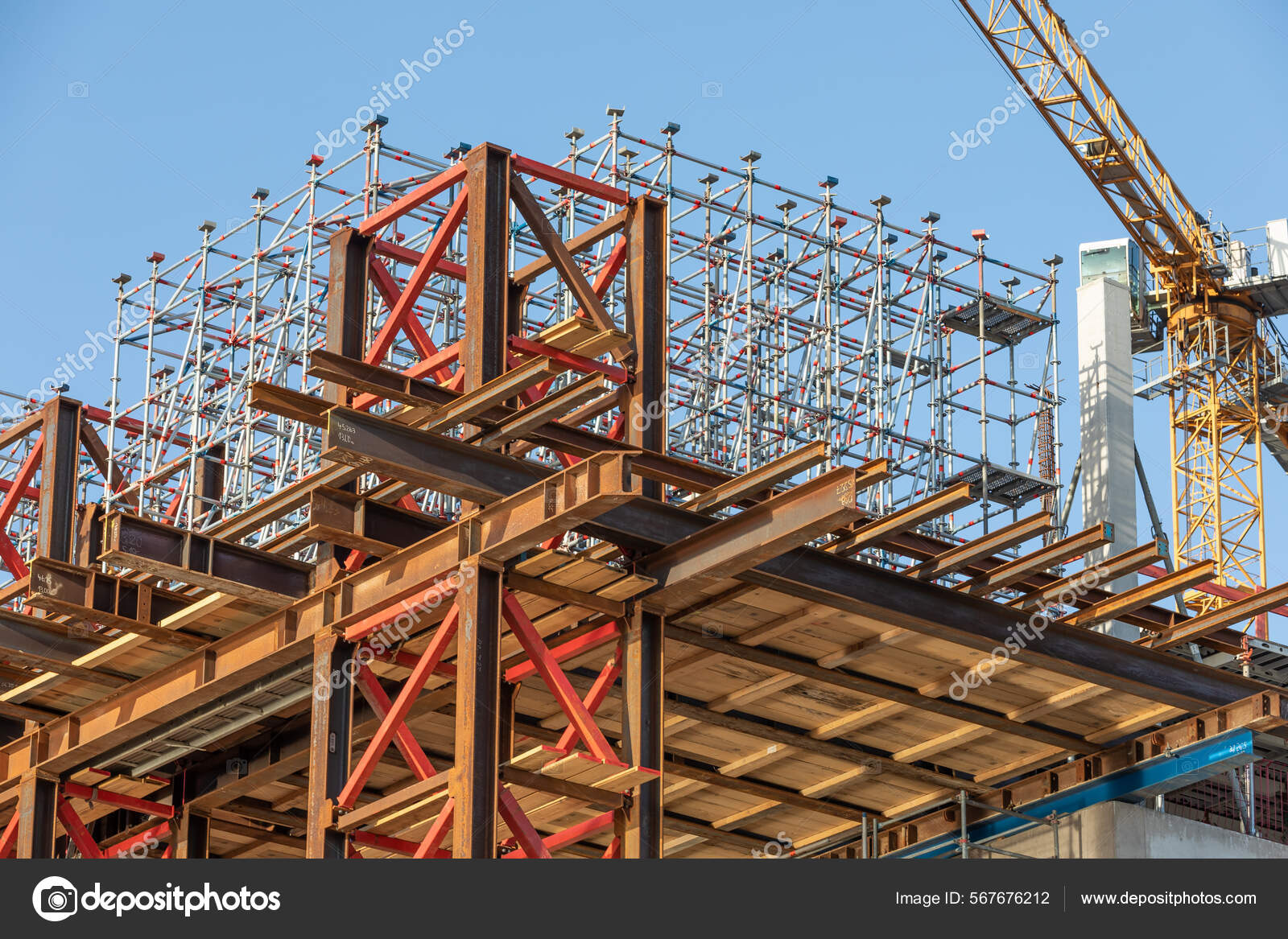 Large Construction Site Panel Ceiling Formwork Stock Photo by ©Canetti ...