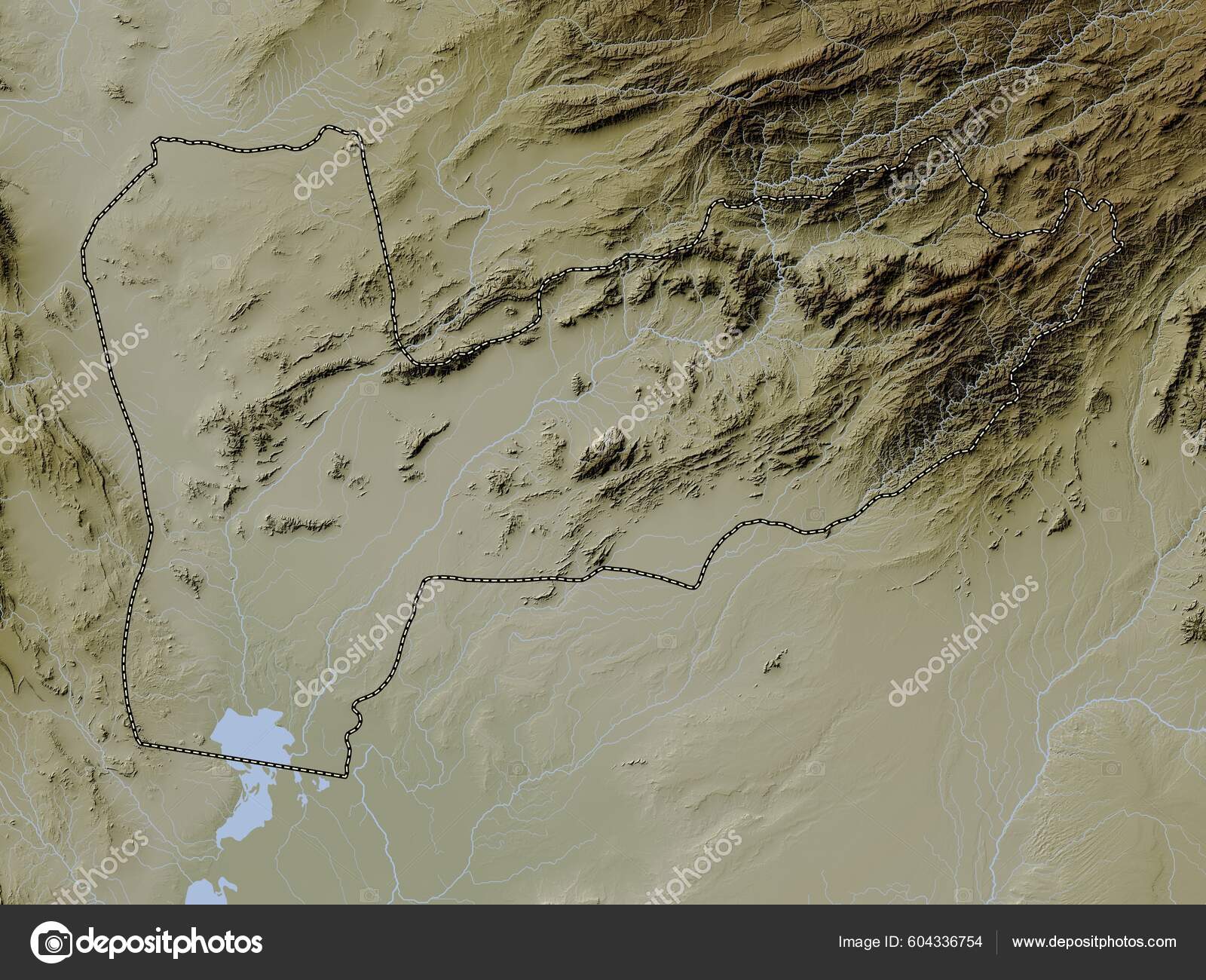 Farah Province Afghanistan Elevation Map Colored Wiki Style Lakes ...