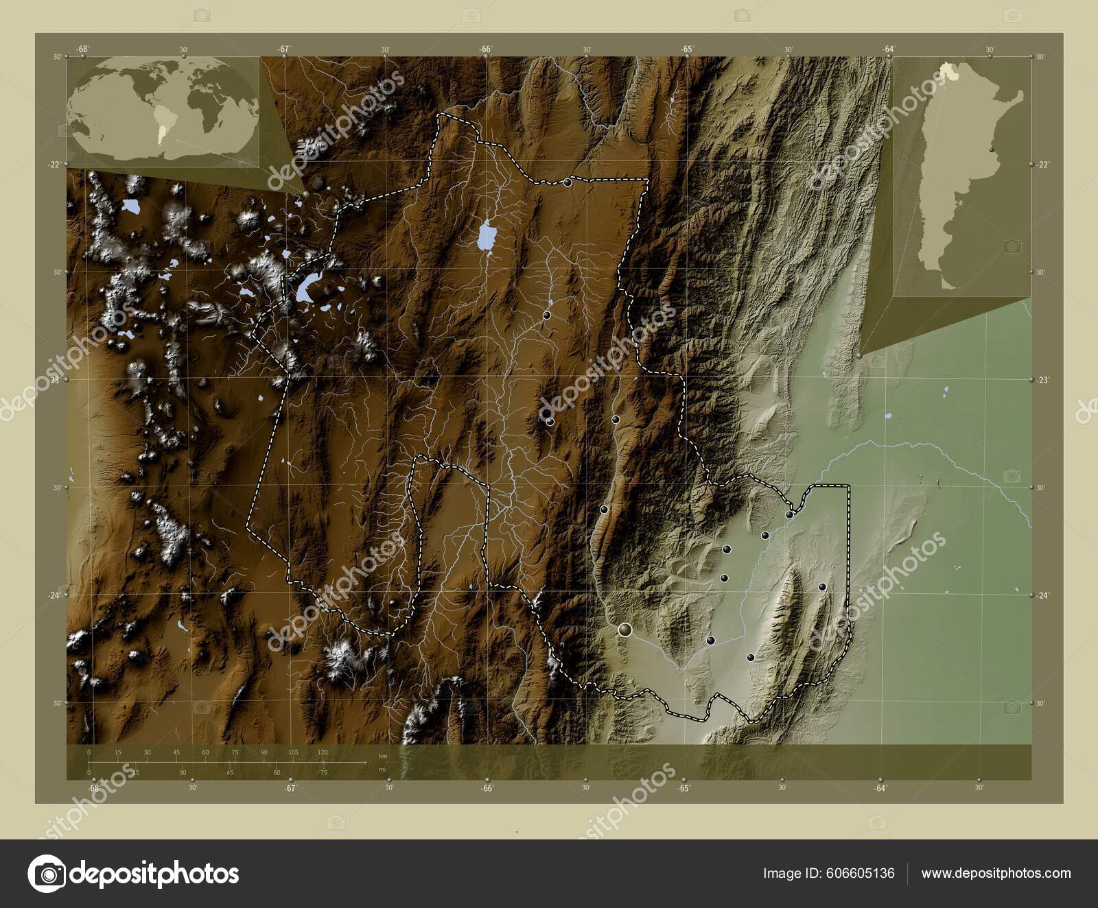 Argentina Topographic Map