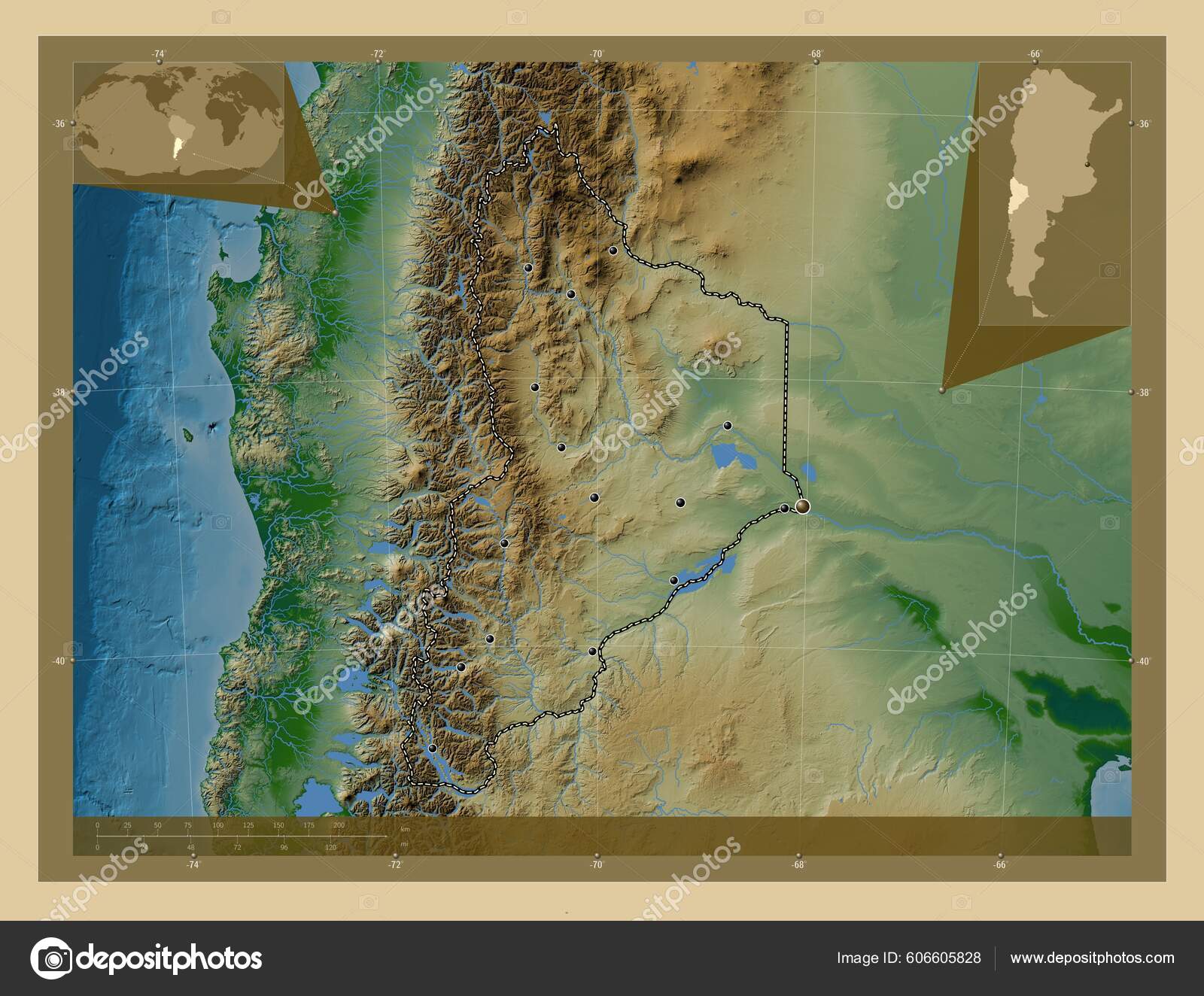 Argentina Rivers Map