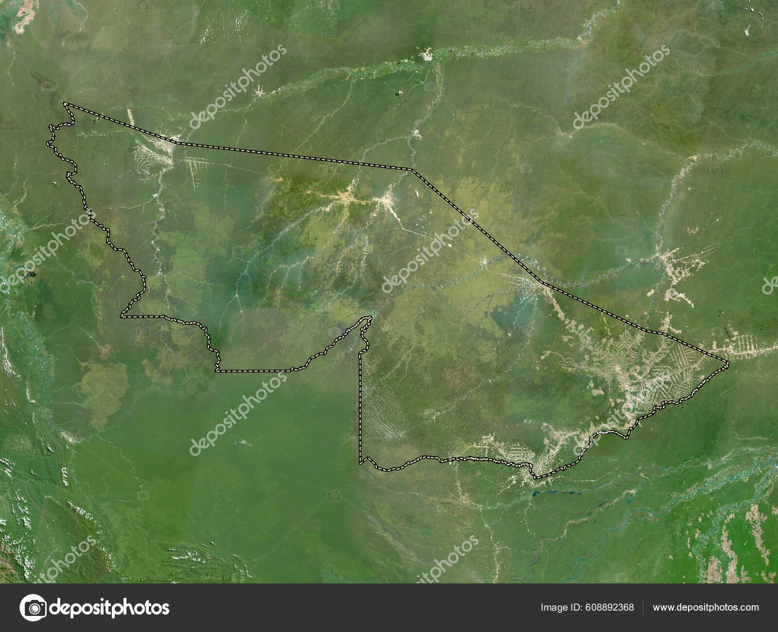 Acre State Brazil High Resolution Satellite Map Stock Photo by ©Yarr65 ...