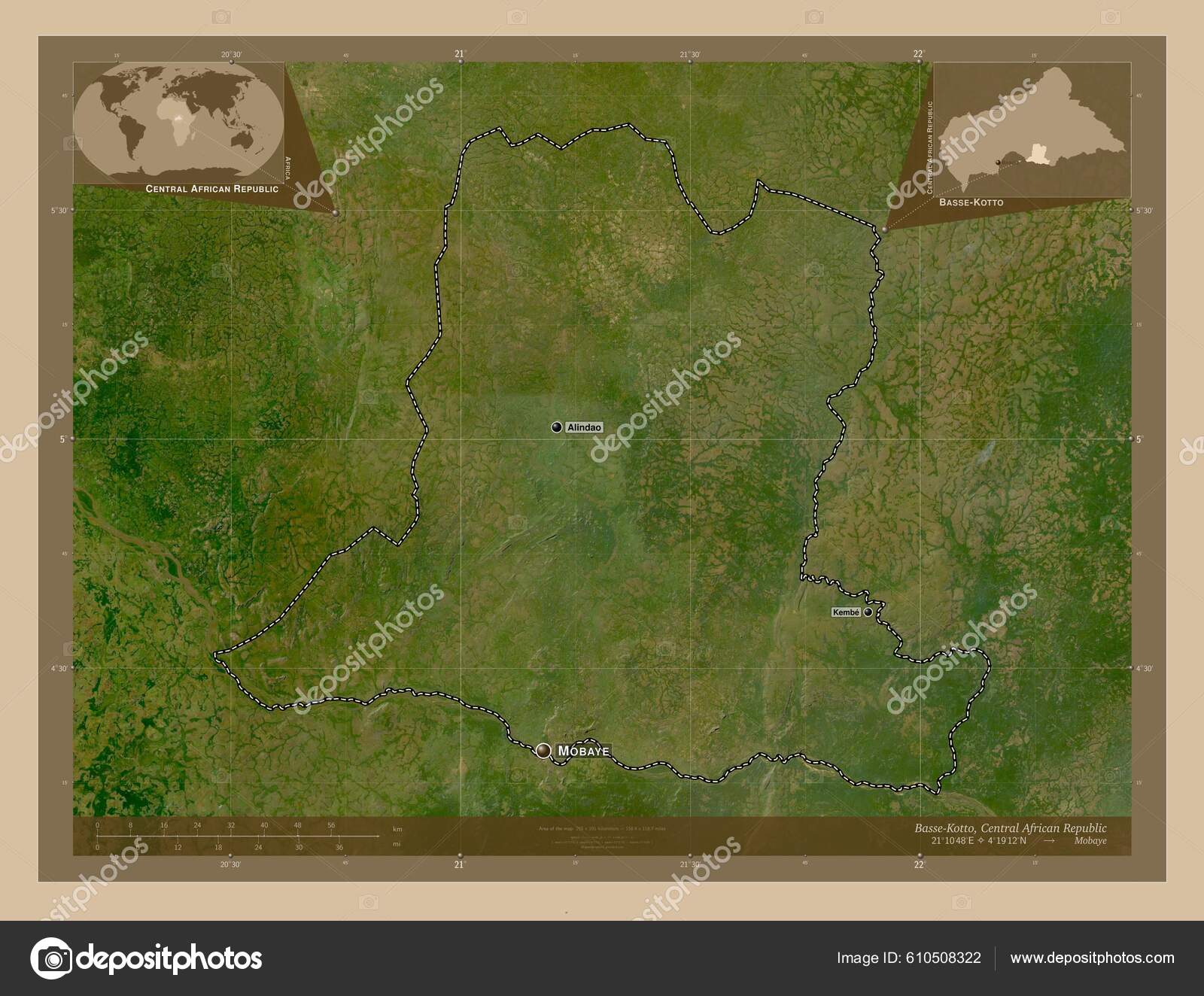 Basse Kotto Prefecture Central African Republic Low Resolution ...