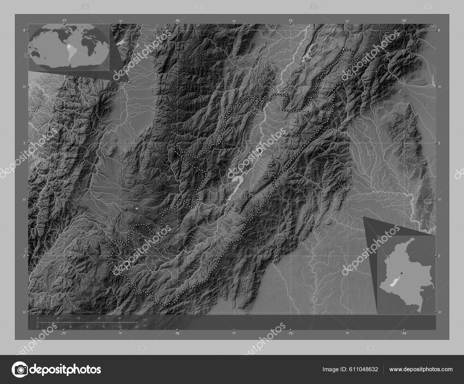 Grayscale Topographic Maps