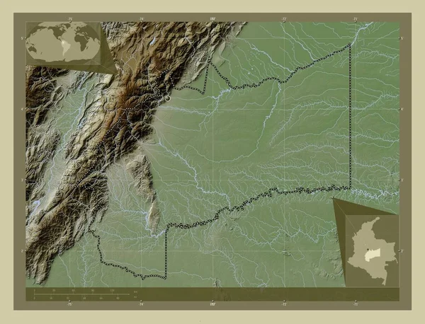 colombian mountains map