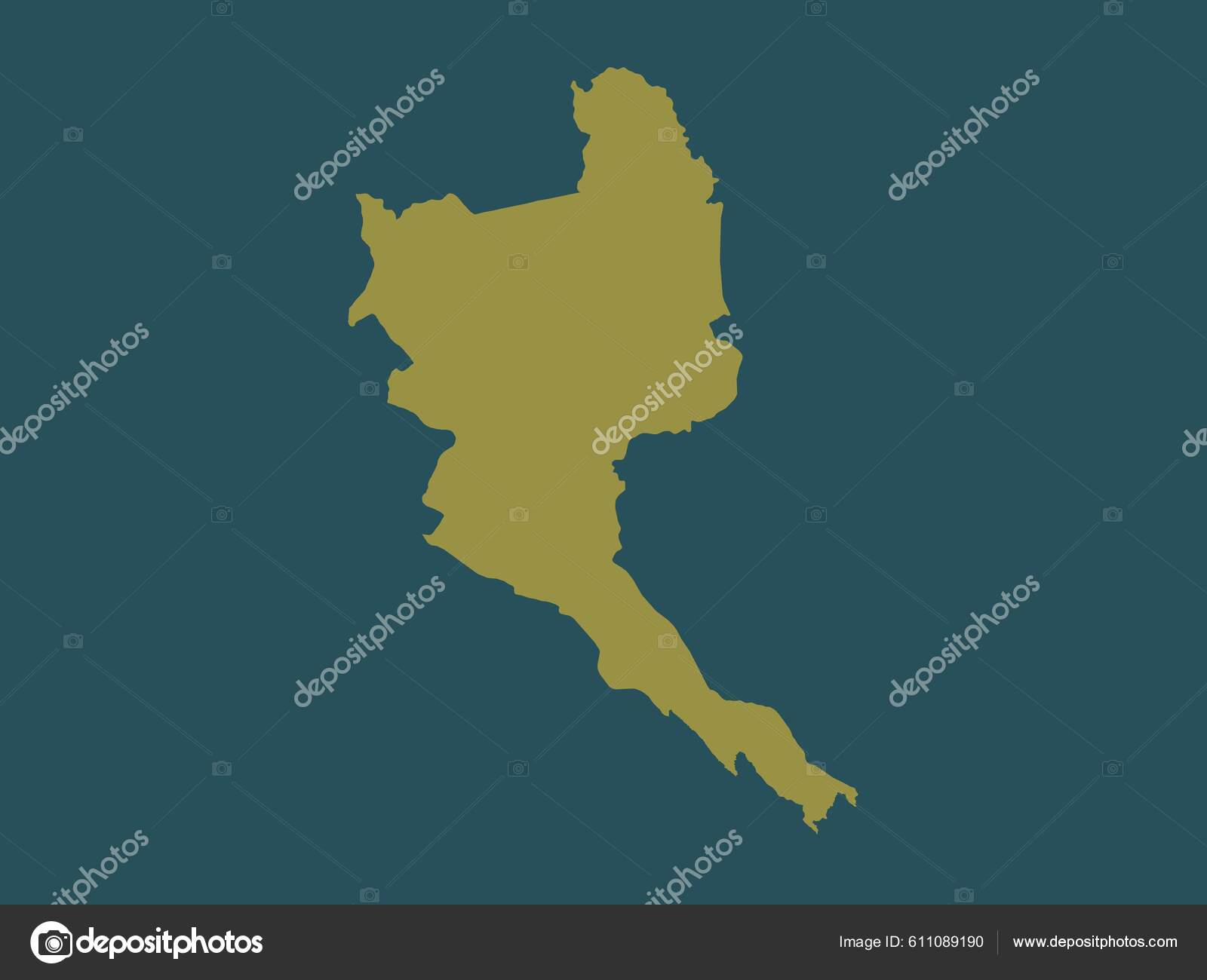 Niari Region Republic Congo Solid Color Shape — Stock Photo © Yarr65 ...