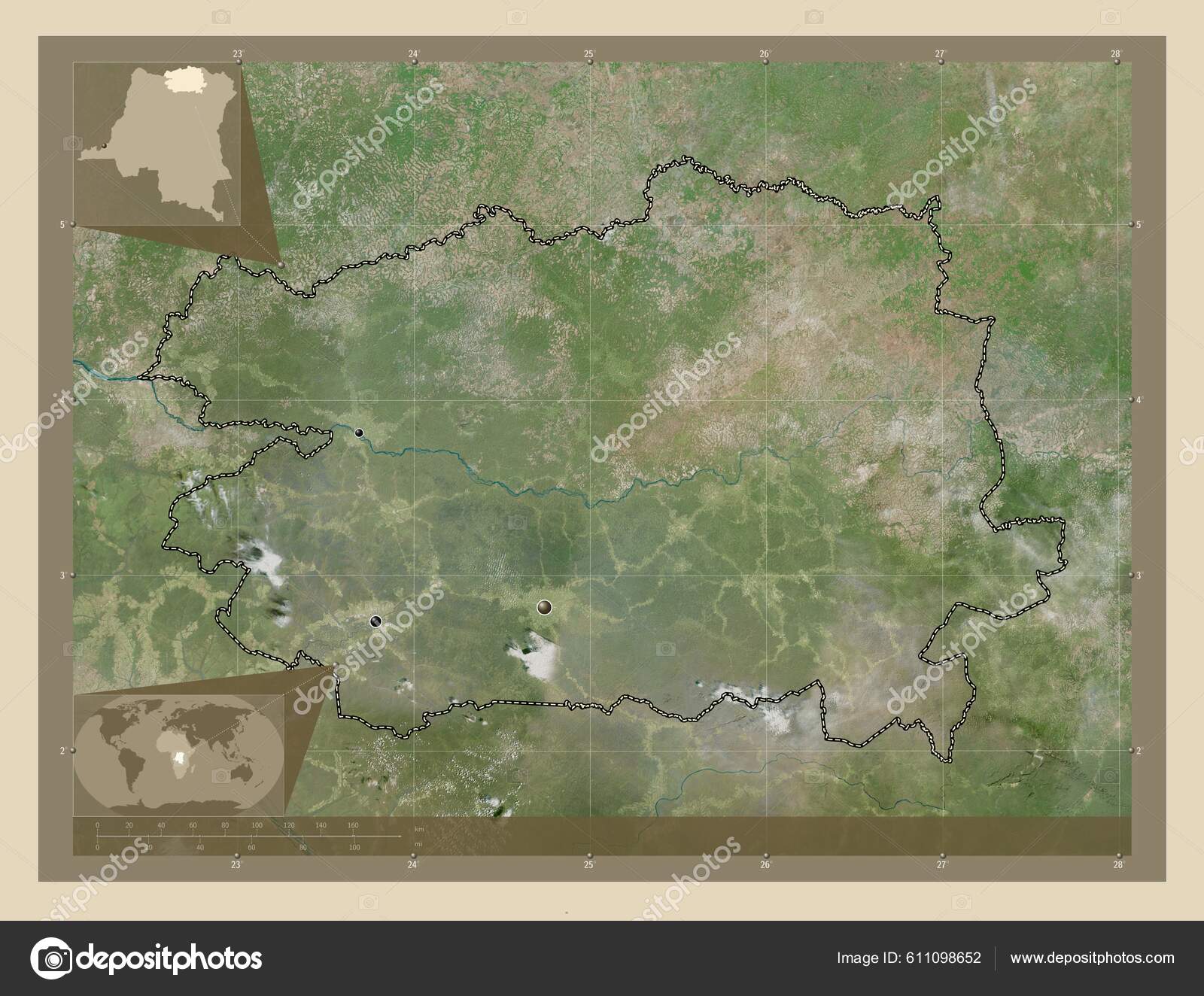 Bas Uele Province Democratic Republic Congo High Resolution Satellite ...