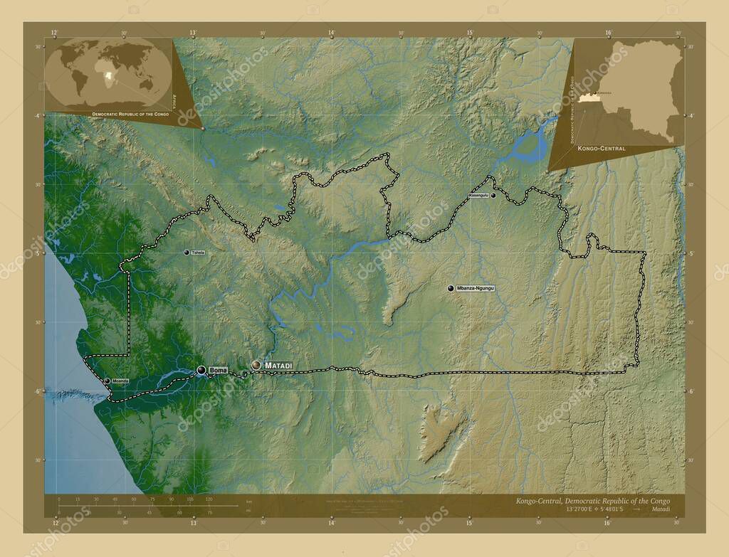 Fotos de Kongo Central Provincia República Democrática Del Congo Mapa ...