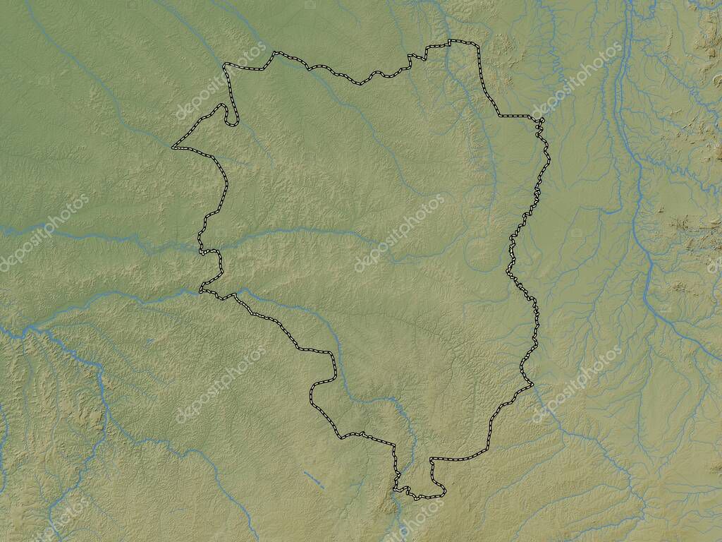 Sankuru, provincia de República Democrática del Congo. Mapa de ...