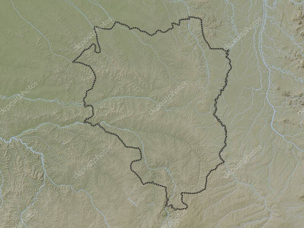 Sankuru, provincia de República Democrática del Congo. Mapa de ...