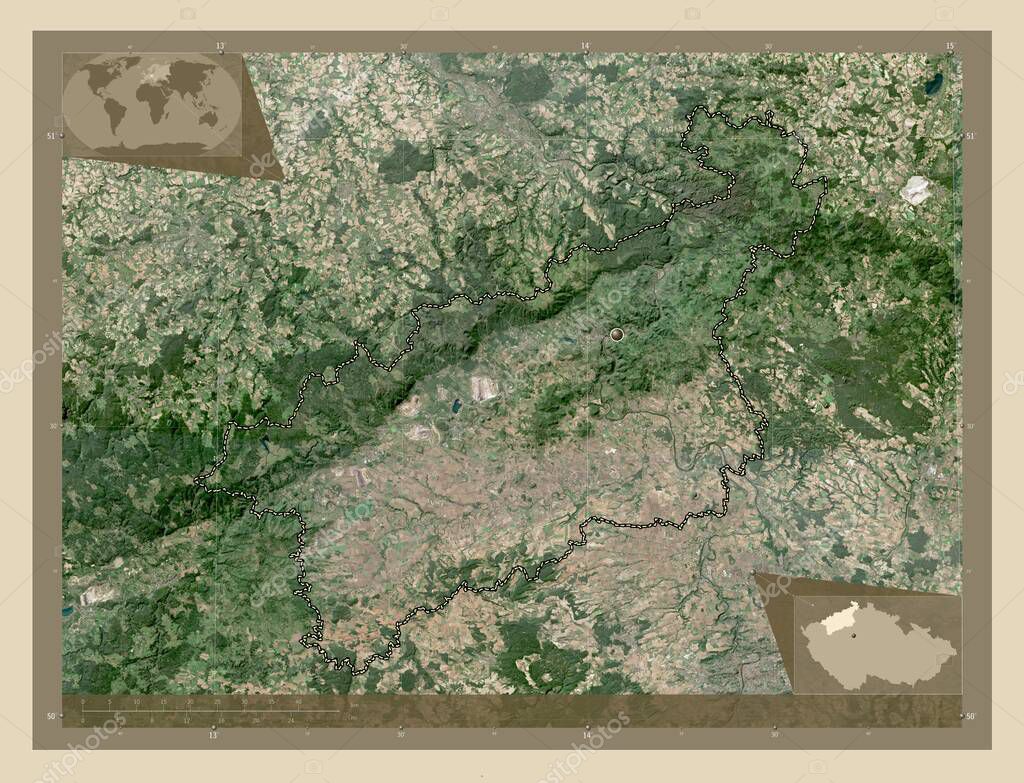 Ustecky, regi n de la Rep blica Checa. Mapa satelital de alta resoluci n. Mapas de ubicaci n ...