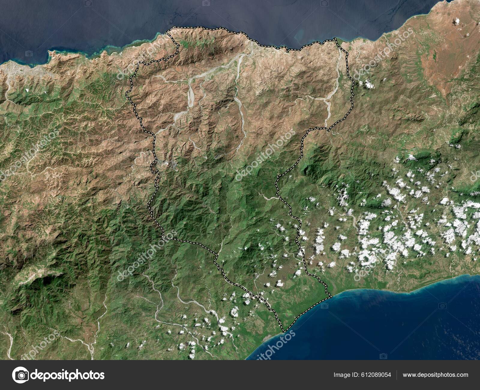 Manatuto Municipality East Timor High Resolution Satellite Map Stock ... Manatuto Municipality East Timor High Resolution Satellite Map Stock ...