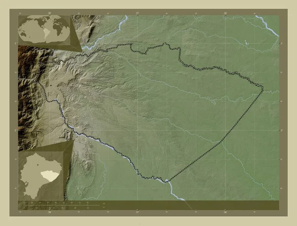 Putumayo Intendancy Colombia Elevation Map Colored Wiki Style Lakes ...