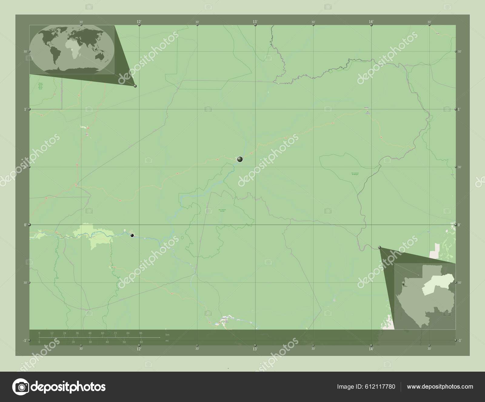 Ogooue Ivindo Province Gabon Open Street Map Locations Major Cities ...