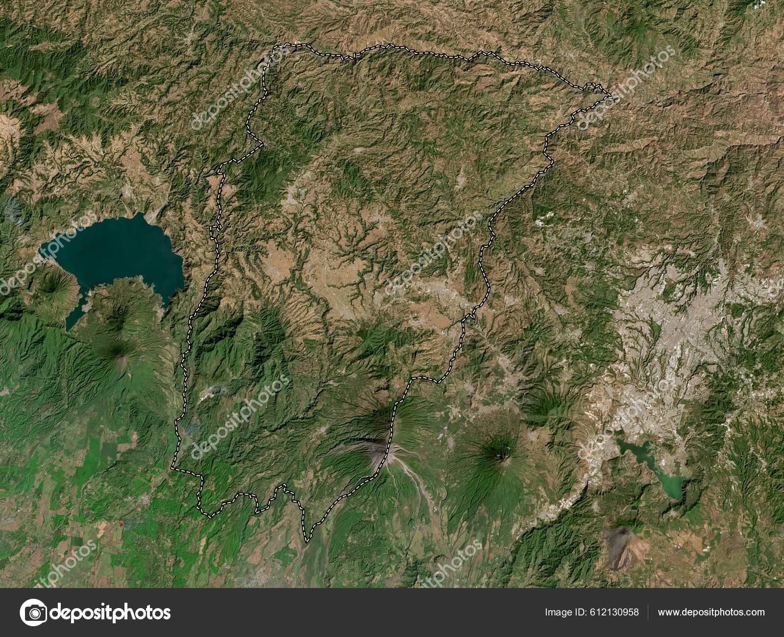 Chimaltenango Department Guatemala High Resolution Satellite Map ...