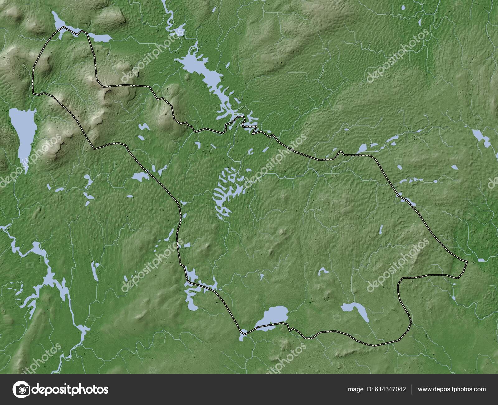 Cavan County Ireland Elevation Map Colored Wiki Style Lakes Rivers ...