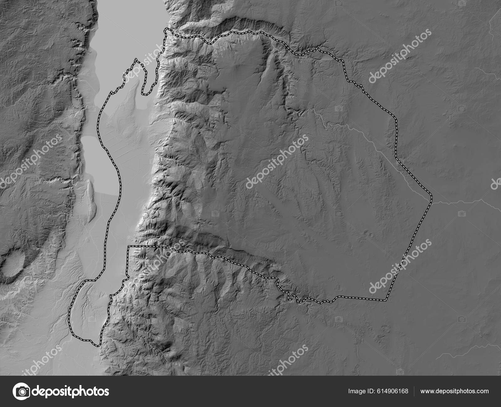 Karak Province Jordan Grayscale Elevation Map Lakes Rivers — Stock ... Karak Province Jordan Grayscale Elevation Map Lakes Rivers — Stock ...