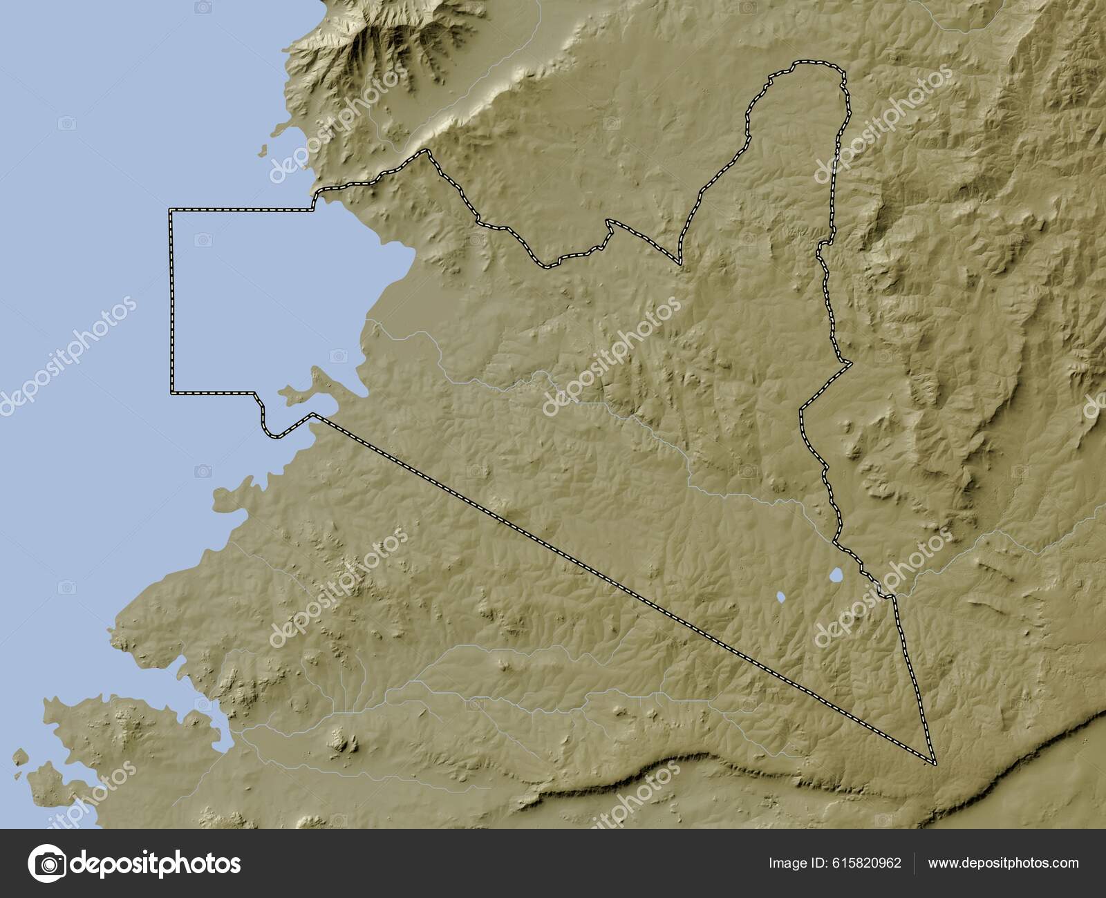 Migori County Kenya Elevation Map Colored Wiki Style Lakes Rivers ...
