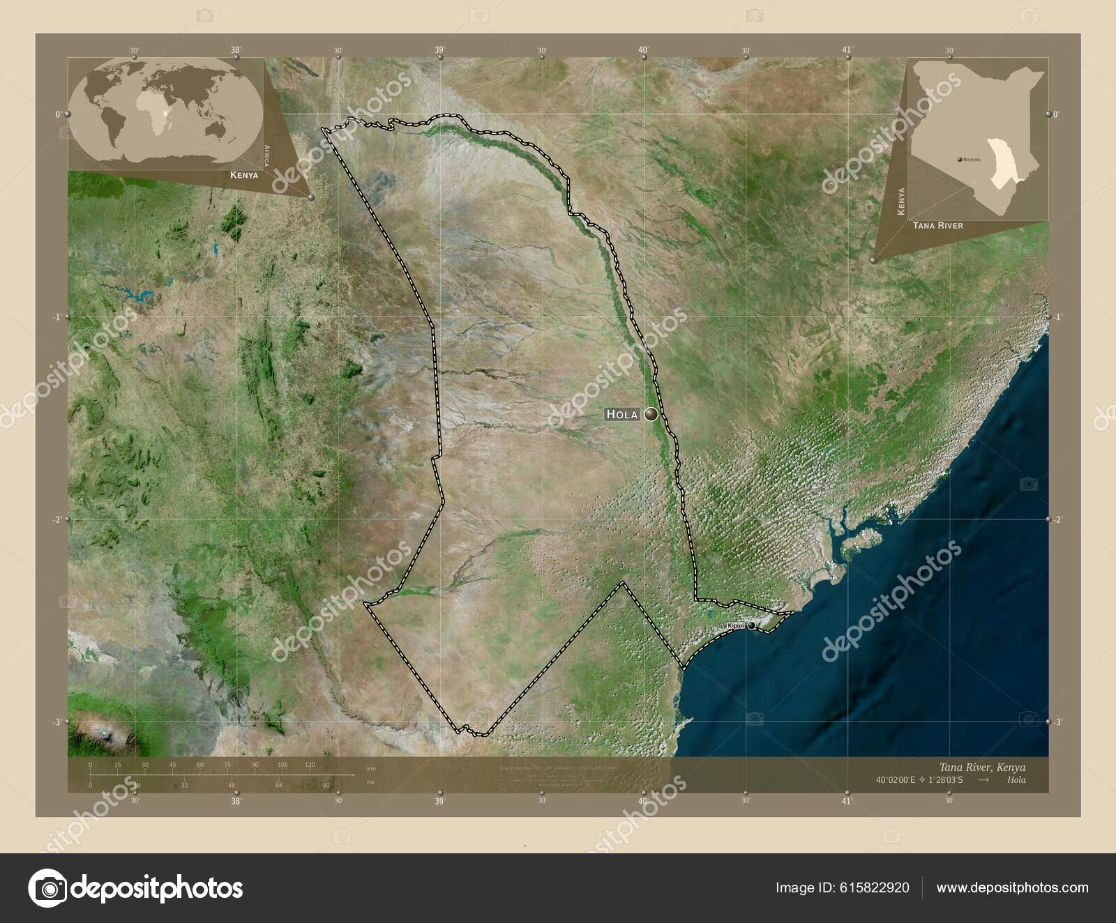 Kenya Map Satellite
