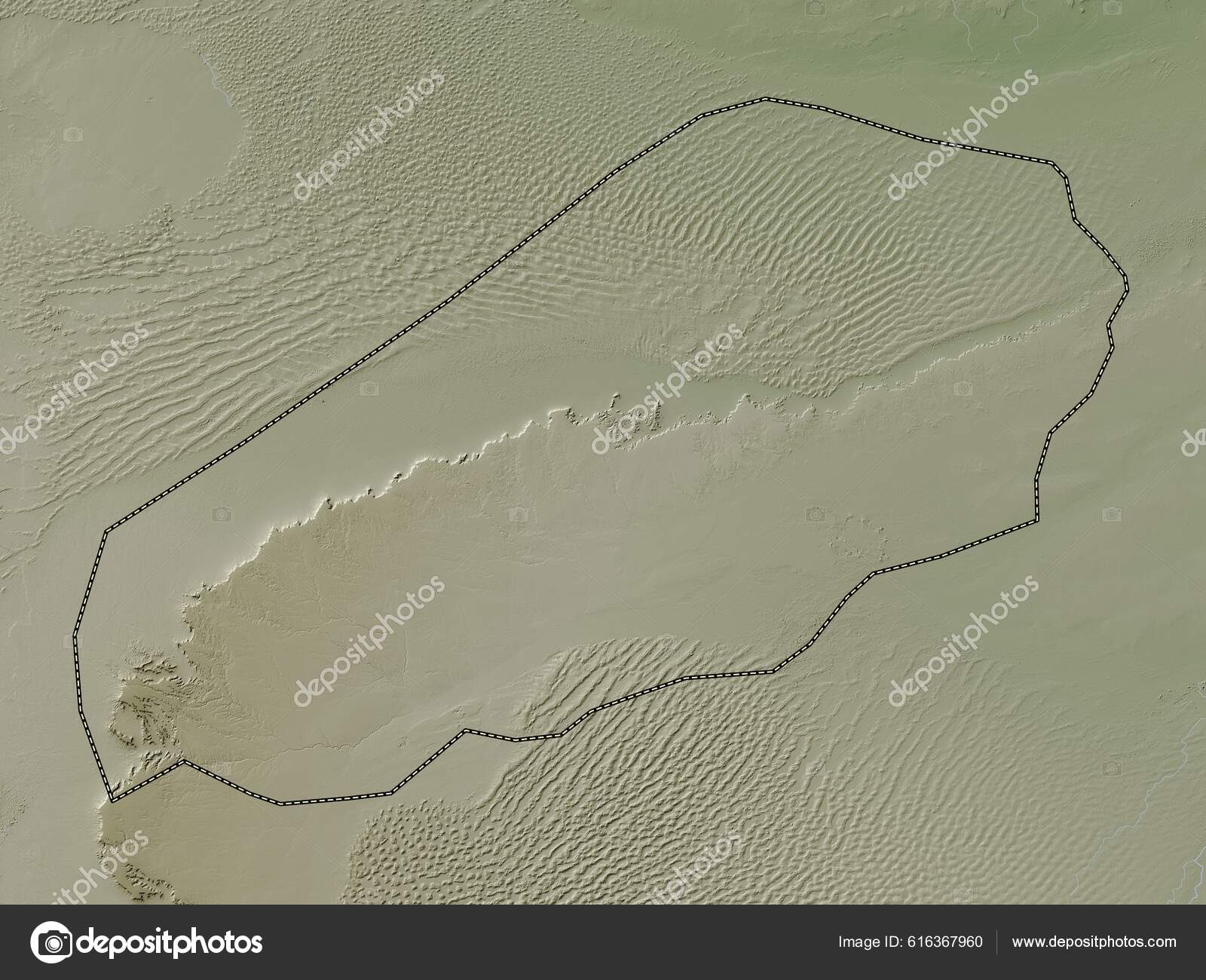 Wadi Hayat District Libya Elevation Map Colored Wiki Style Lakes ...