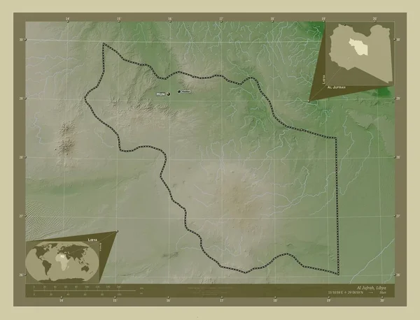 Surt District Libya Elevation Map Colored Wiki Style Lakes Rivers ...