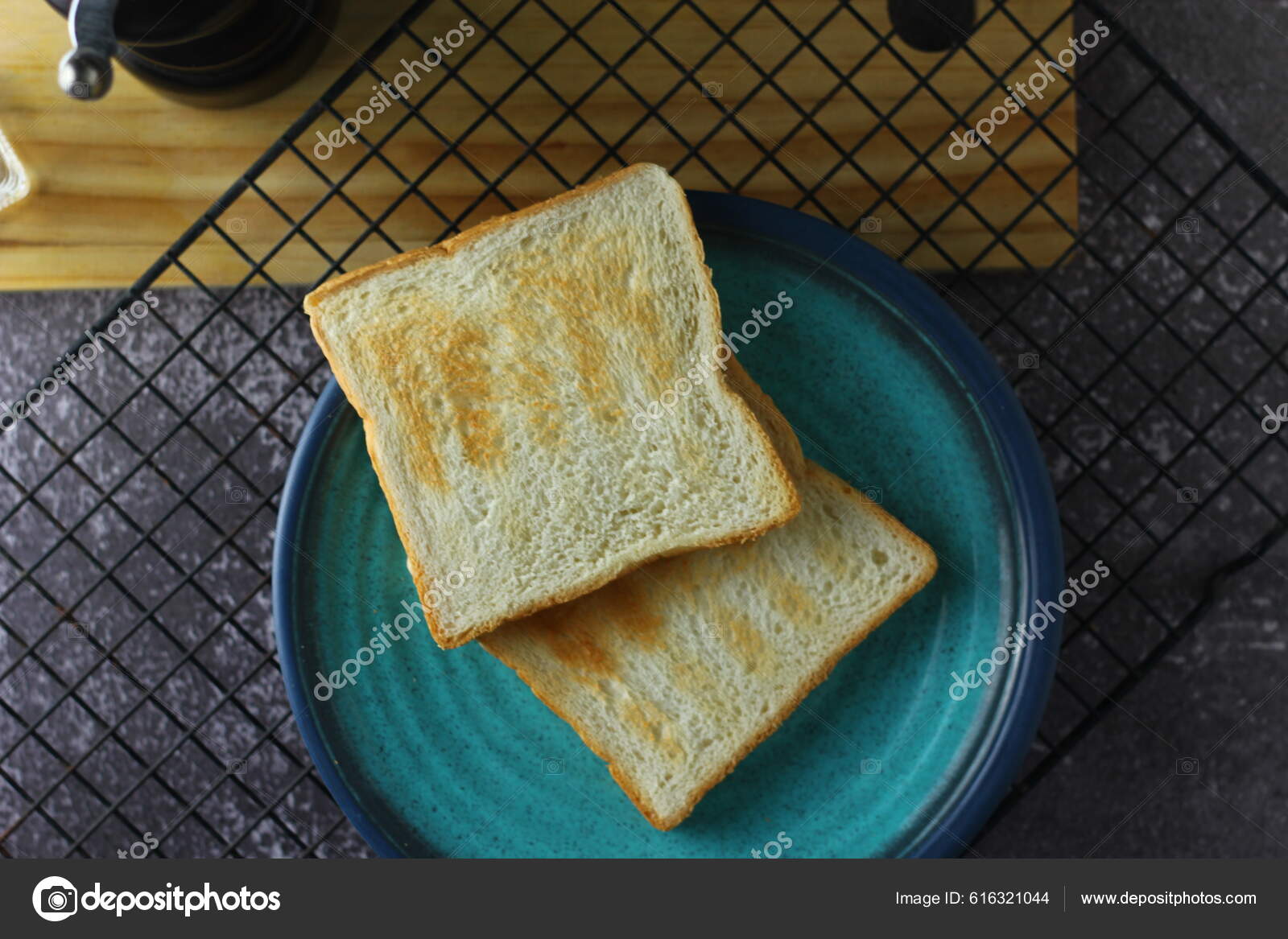 Two Freshly Made Toasts Ready Served Table Pictured — Stock Photo ...