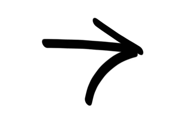 White Hand Drawn Arrow Png