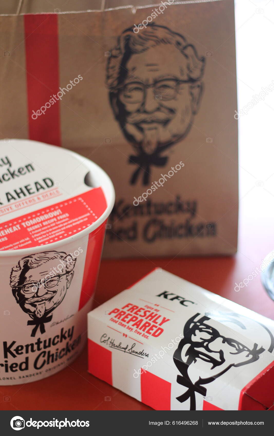 Washington Usa June 2022 Kfc Global Fried Chicken Meal Set – Stock ...