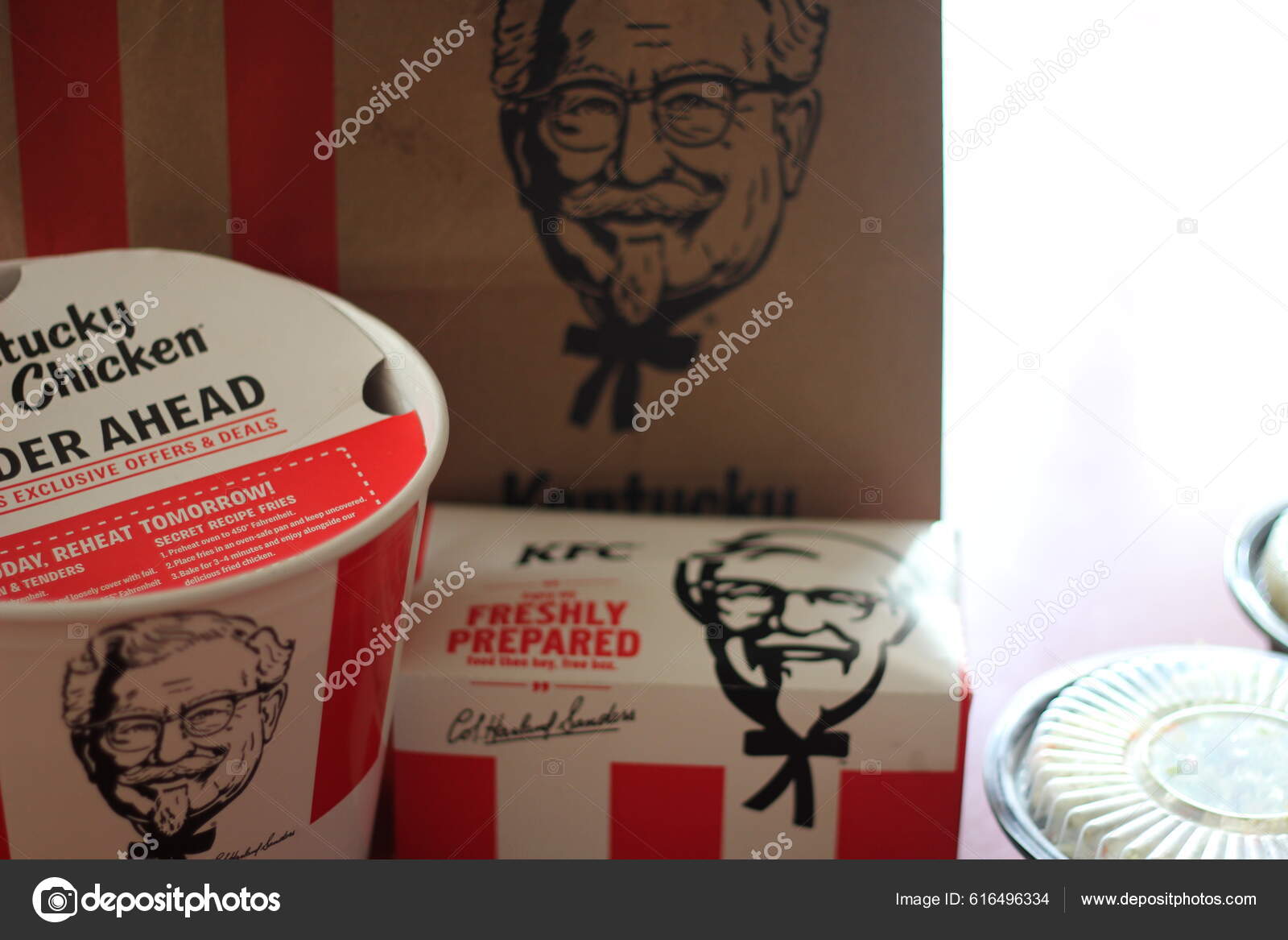 Washington Usa June 2022 Kfc Global Fried Chicken Meal Set – Stock ...