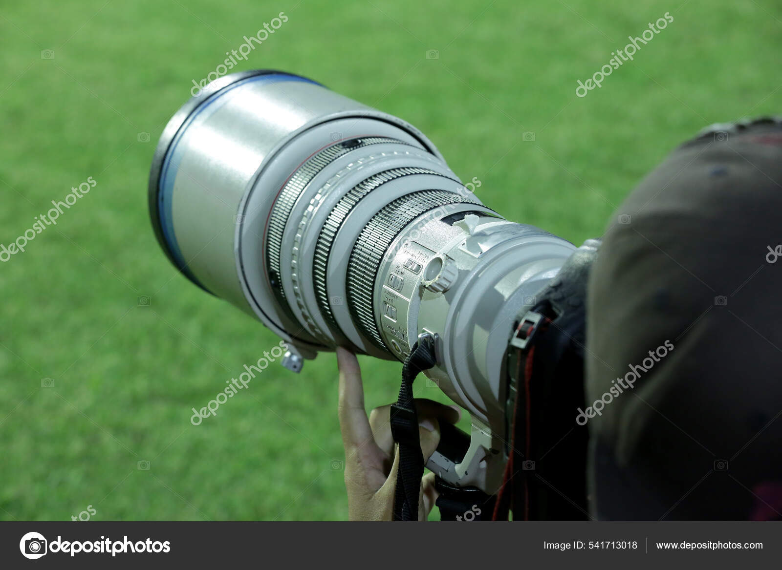 Camera Lens Soccer Field Eye Pitch — Stock Photo © LuisLimaJr #541713018