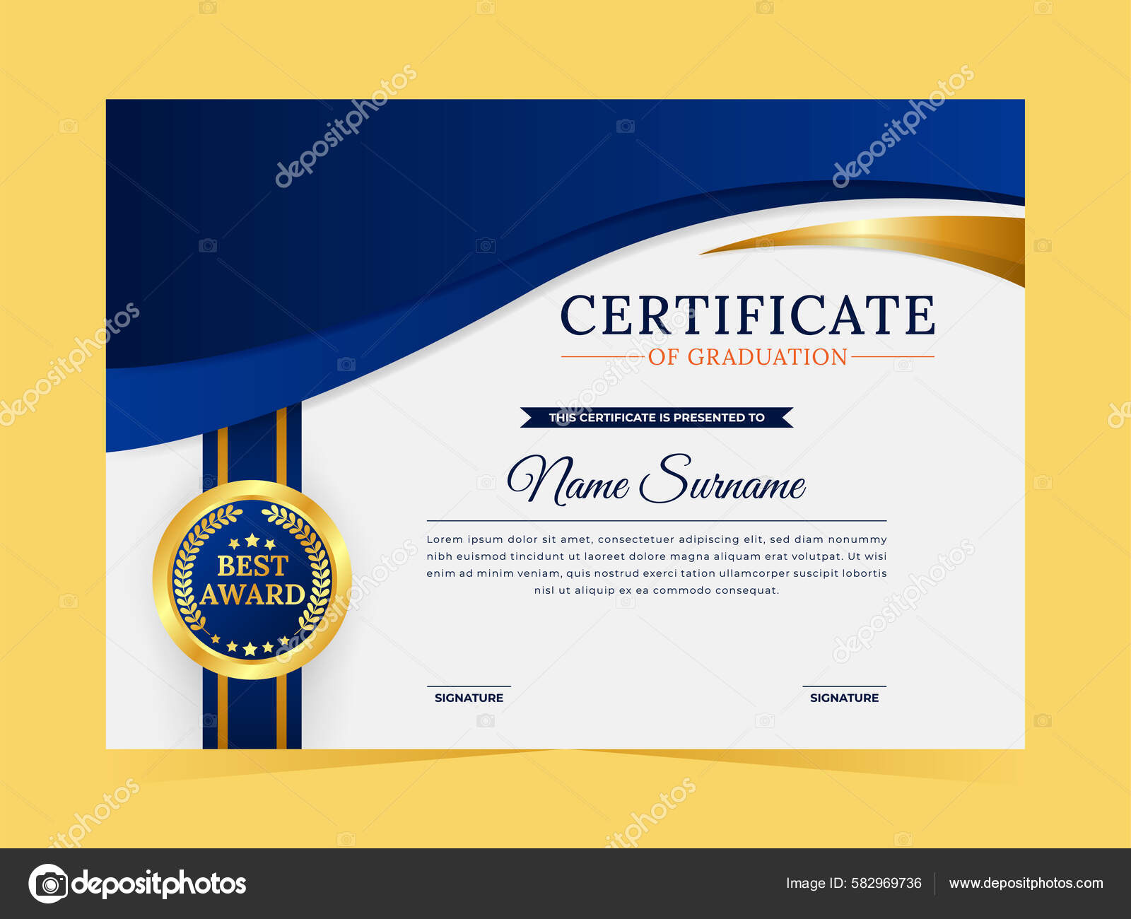 Templat Sertifikat Modern Untuk Apresiasi Dan Kelulusan Cocok Untuk ...