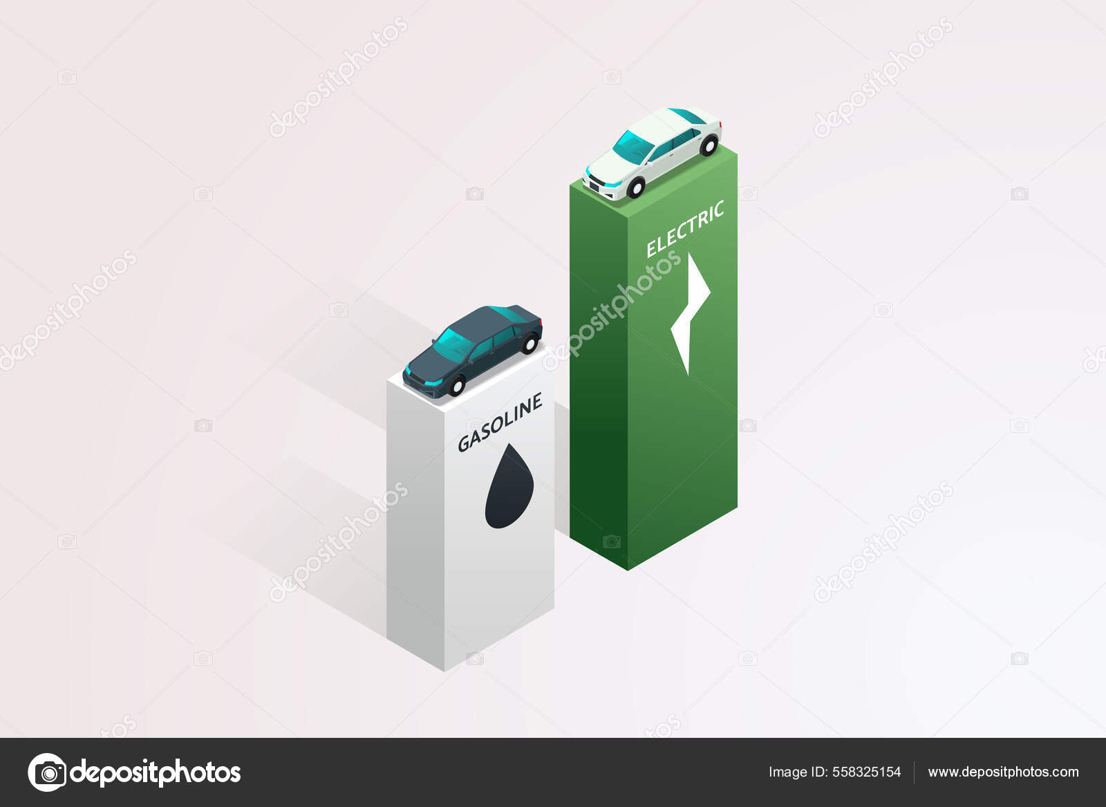 Transition Oil Energy Electrical Energy Comparing Growing Electric Cars ...