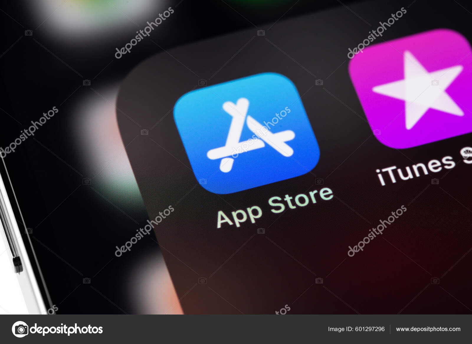 Appstore Itunes App Icons Screen Apple Iphone Apple Inc American — Stock Editorial Photo ...