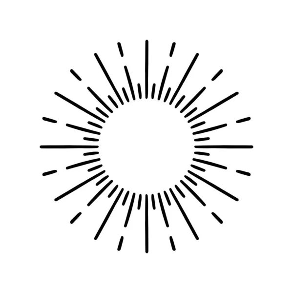 rayos negros garabatos explosivos del sol naciente, fuegos artificiales ...