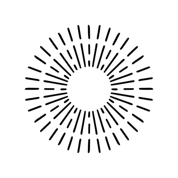 rayos negros garabatos explosivos del sol naciente, fuegos artificiales ...