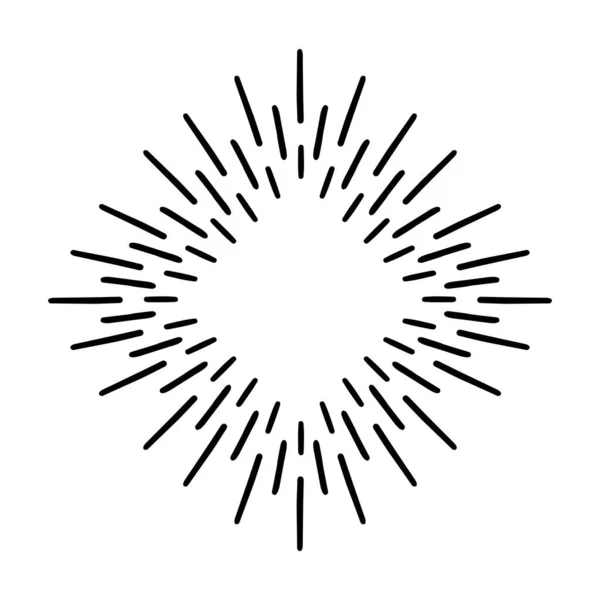 rayos negros garabatos explosivos del sol naciente, rombo, fuegos ...