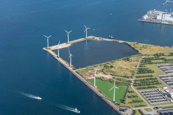 Offshore Wind Power Plants in Copenhagen, Denmark Stock Photo by ...