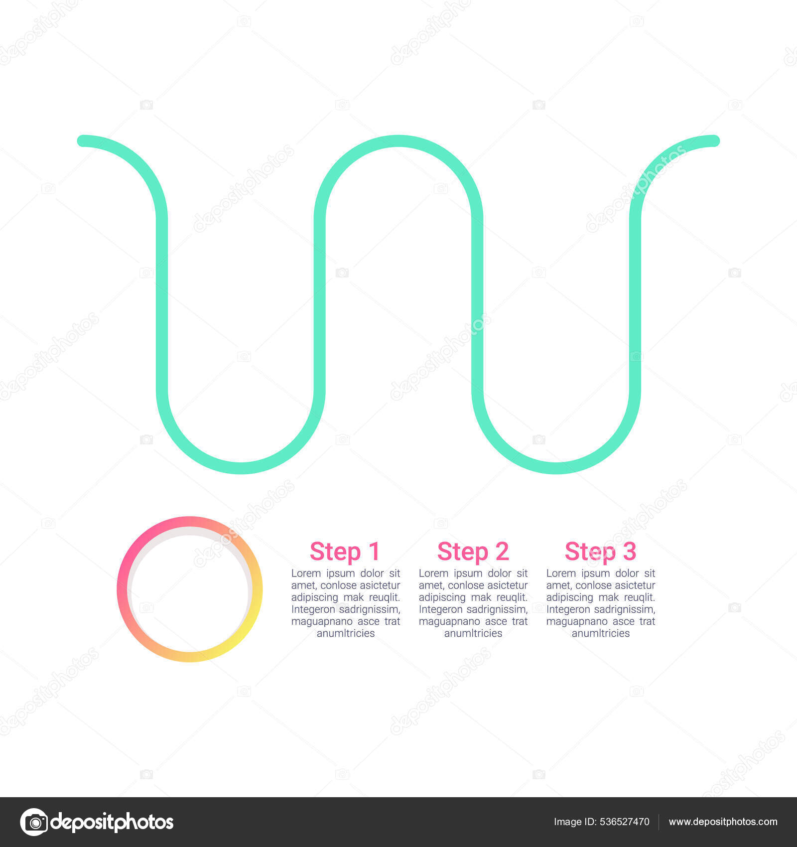 Positive Mindset Infographic Chart Design Element Set Abstract Vector ...